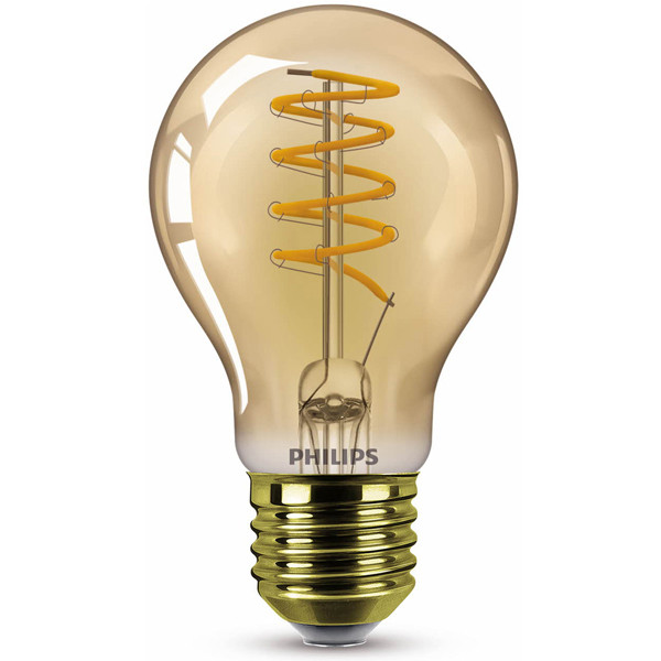 Philips LED lamp E27 | Peer A60 | Vintage | Goud | 1800K | Dimbaar 4W (25W) Philips 123led.nl